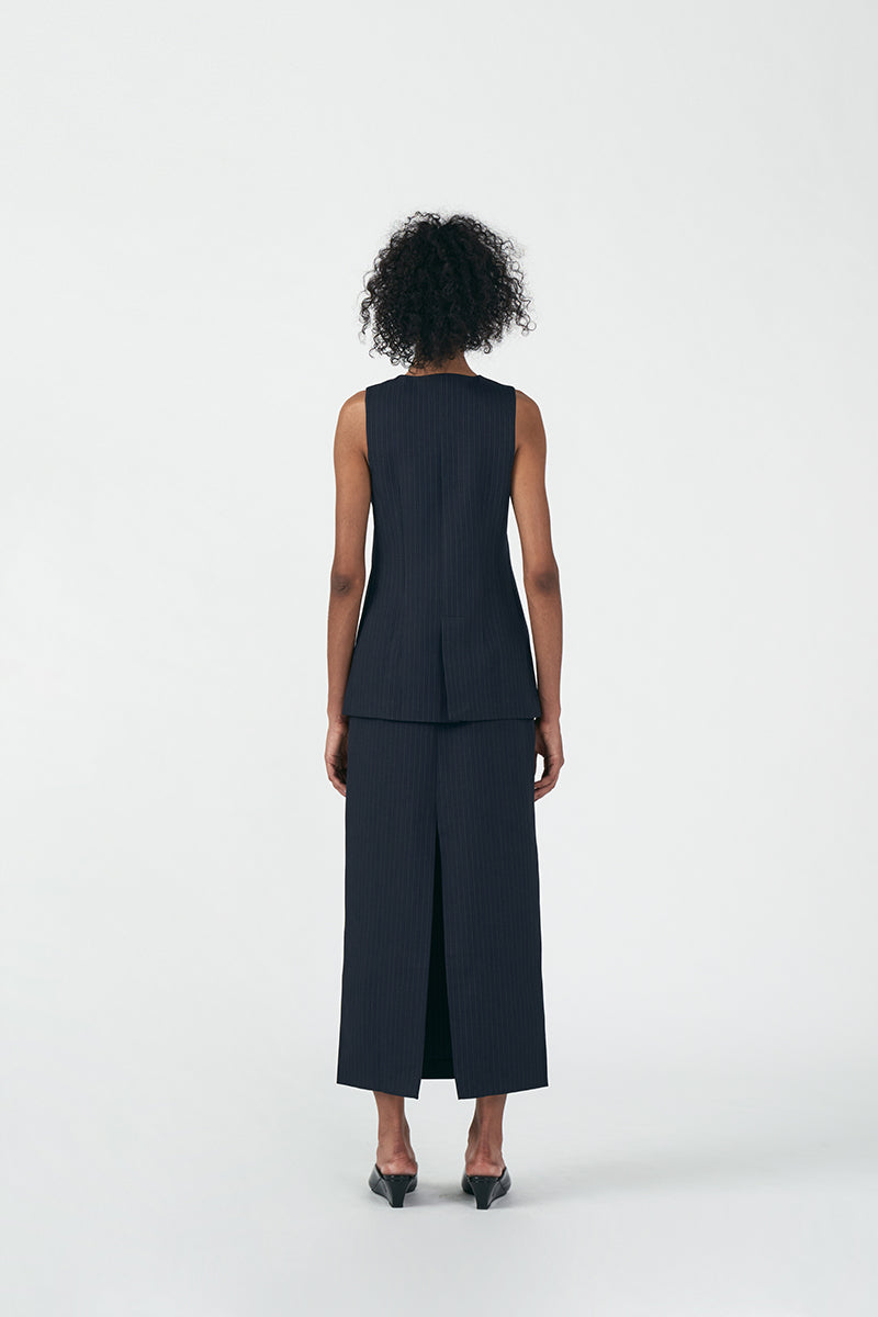 Carolina Vest Navy Stripe – Duma Official